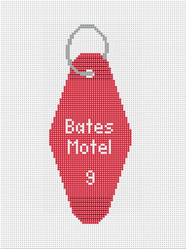 2047NBL - Bates Motel Key – Blue Waters Needlepoint